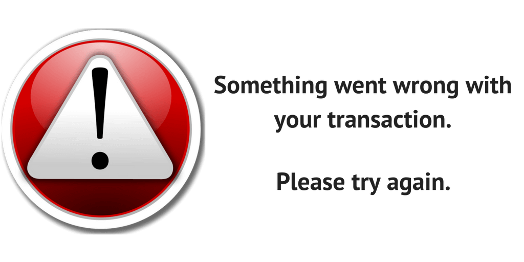Something went wrong with your transaction. - Clear Path for Veterans ...