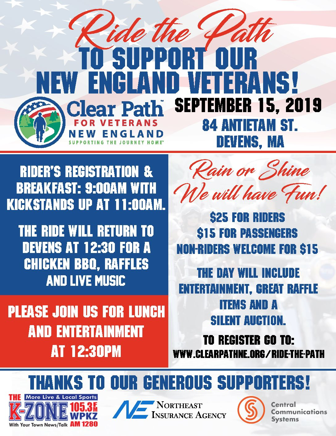 RideThePath-Flyer2019 - Clear Path for Veterans New England