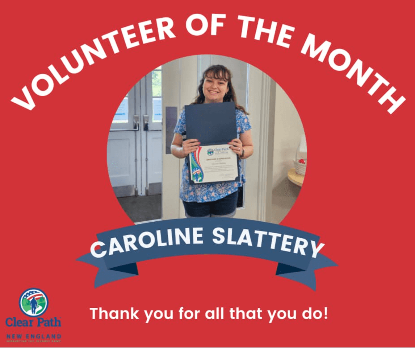 Volunteer of the Month: Caroline Slattery - Clear Path for Veterans New ...